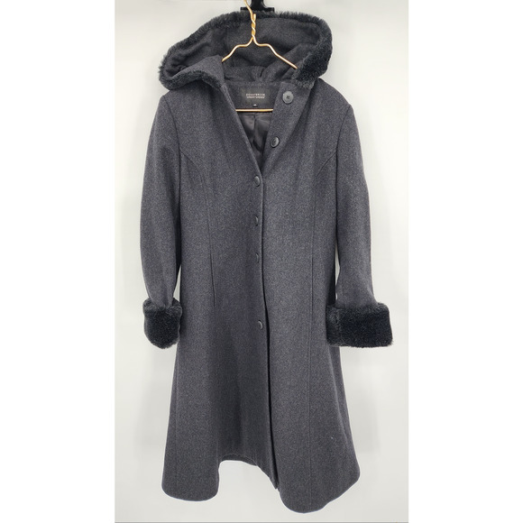Donny Brook | Jackets & Coats | Donny Brook Vintage Gray Wool Faux Fur ...